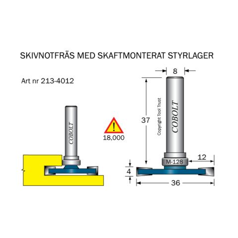 213-4012 Cobolt Skivnotfräs 3132990 | Proffsmagasinet